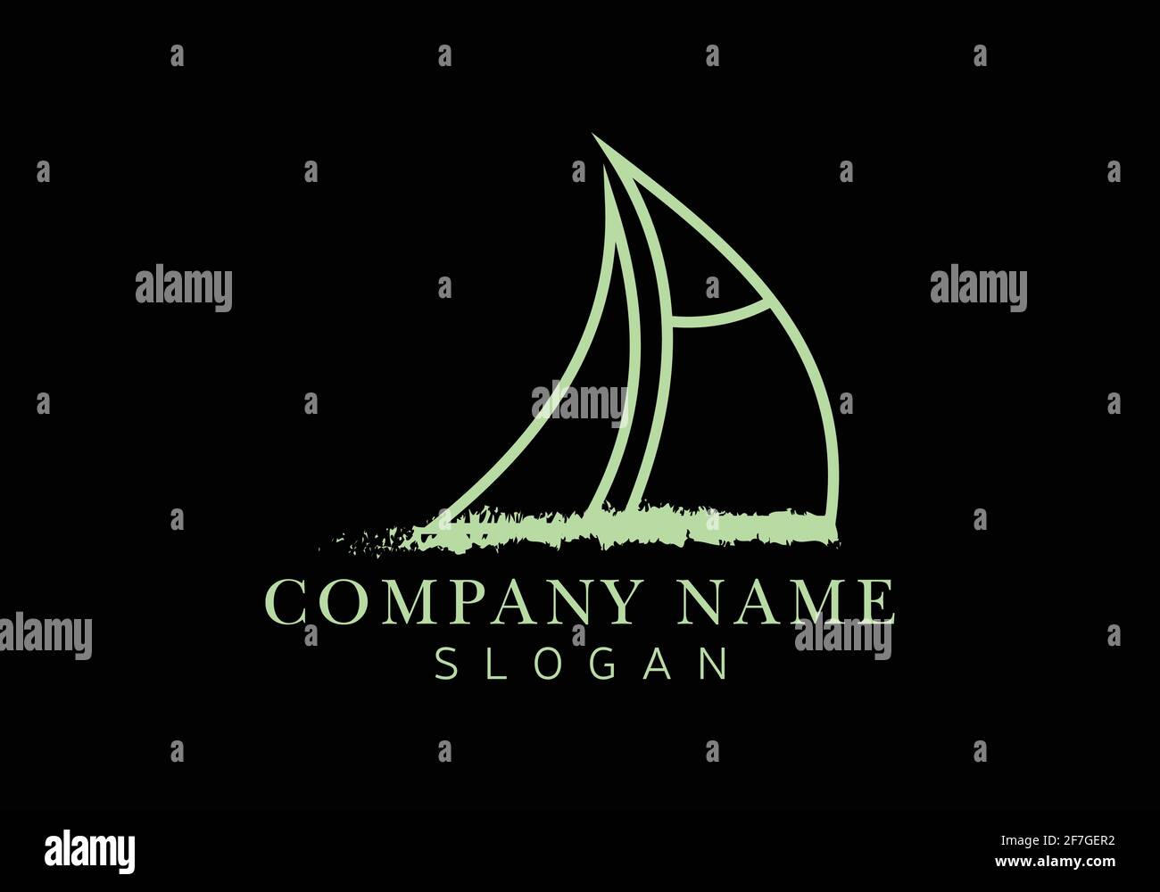 sail boat logo design vector template Stock Vector Image & Art - Alamy