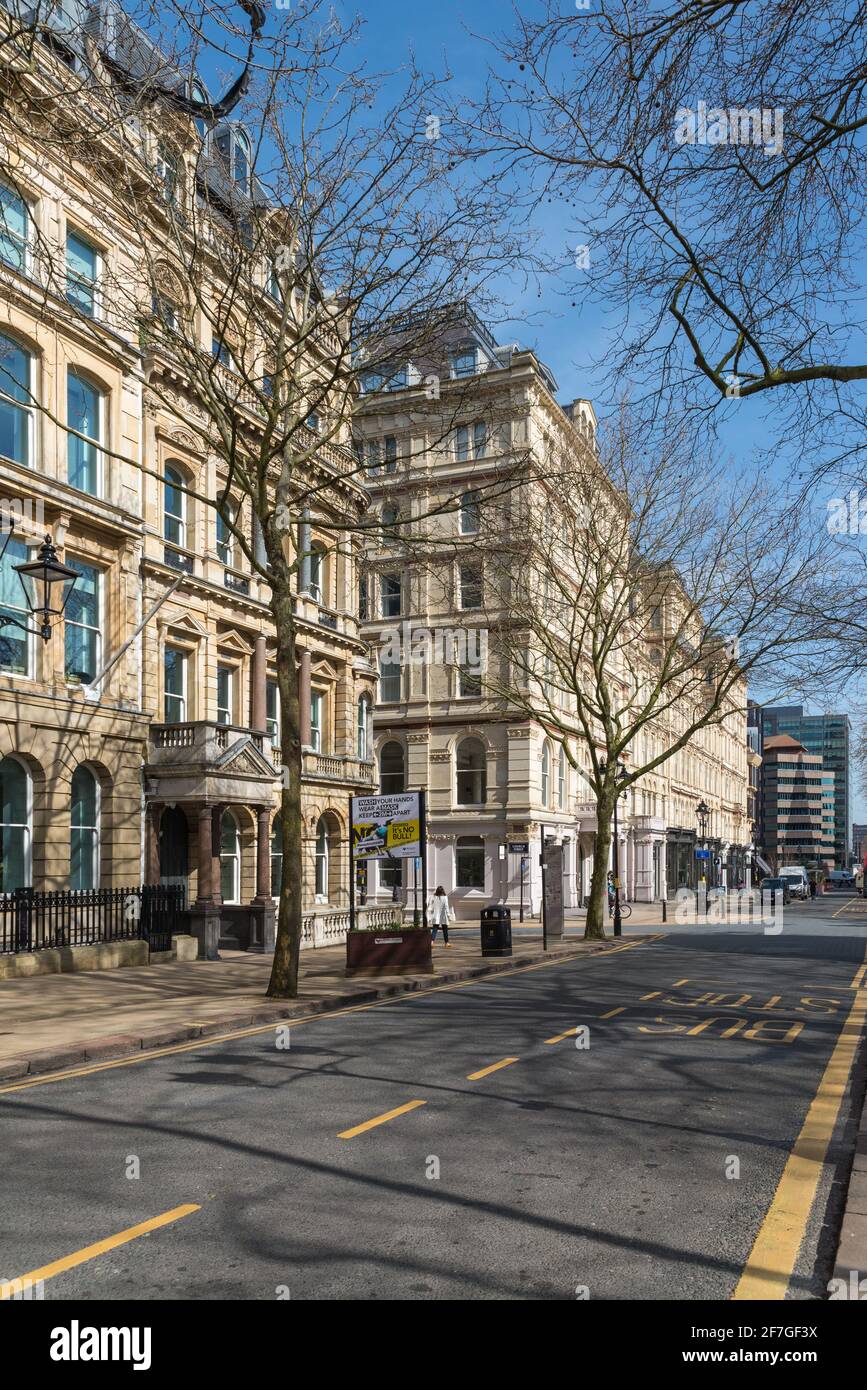 Colmore Row in the centre of Birmingham's business district Stock Photo ...