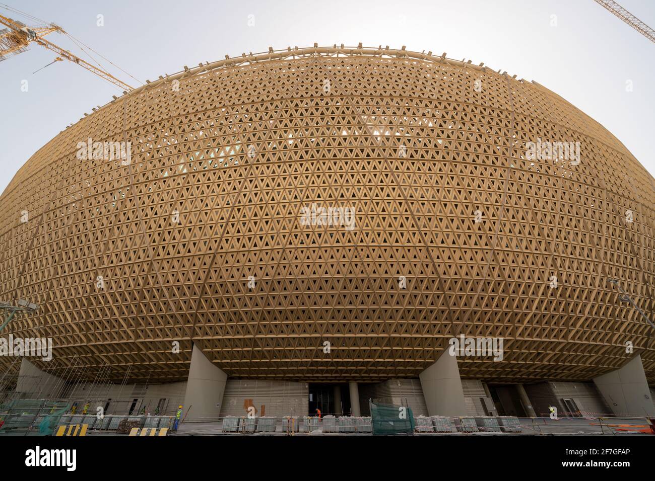 Lusail Stadium, Lusail, Qatar, April 5, 2022 - Building the The 80,000 ...