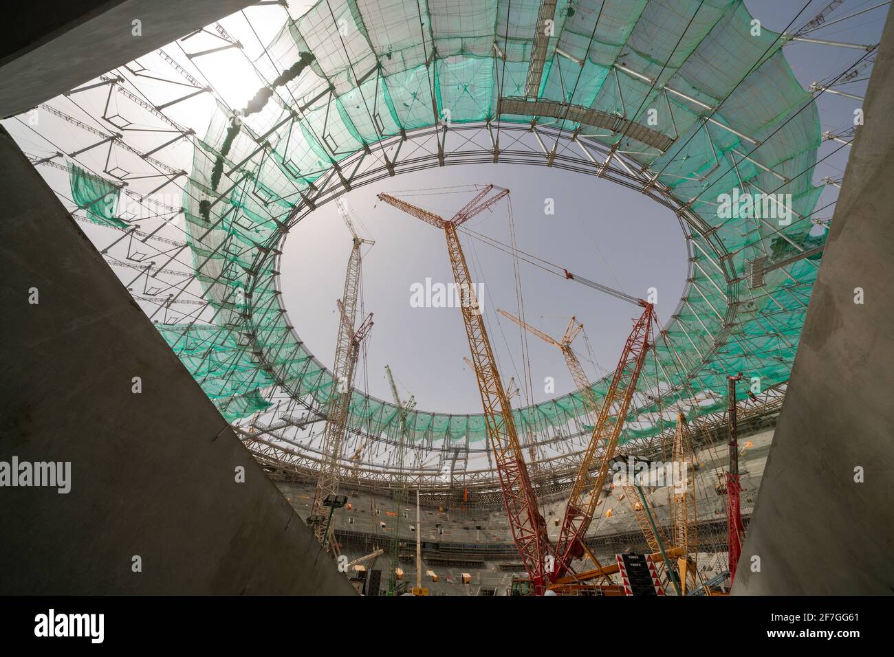 Lusail Stadium, Lusail, Qatar, April 5, 2022 - Building the The 80,000 ...