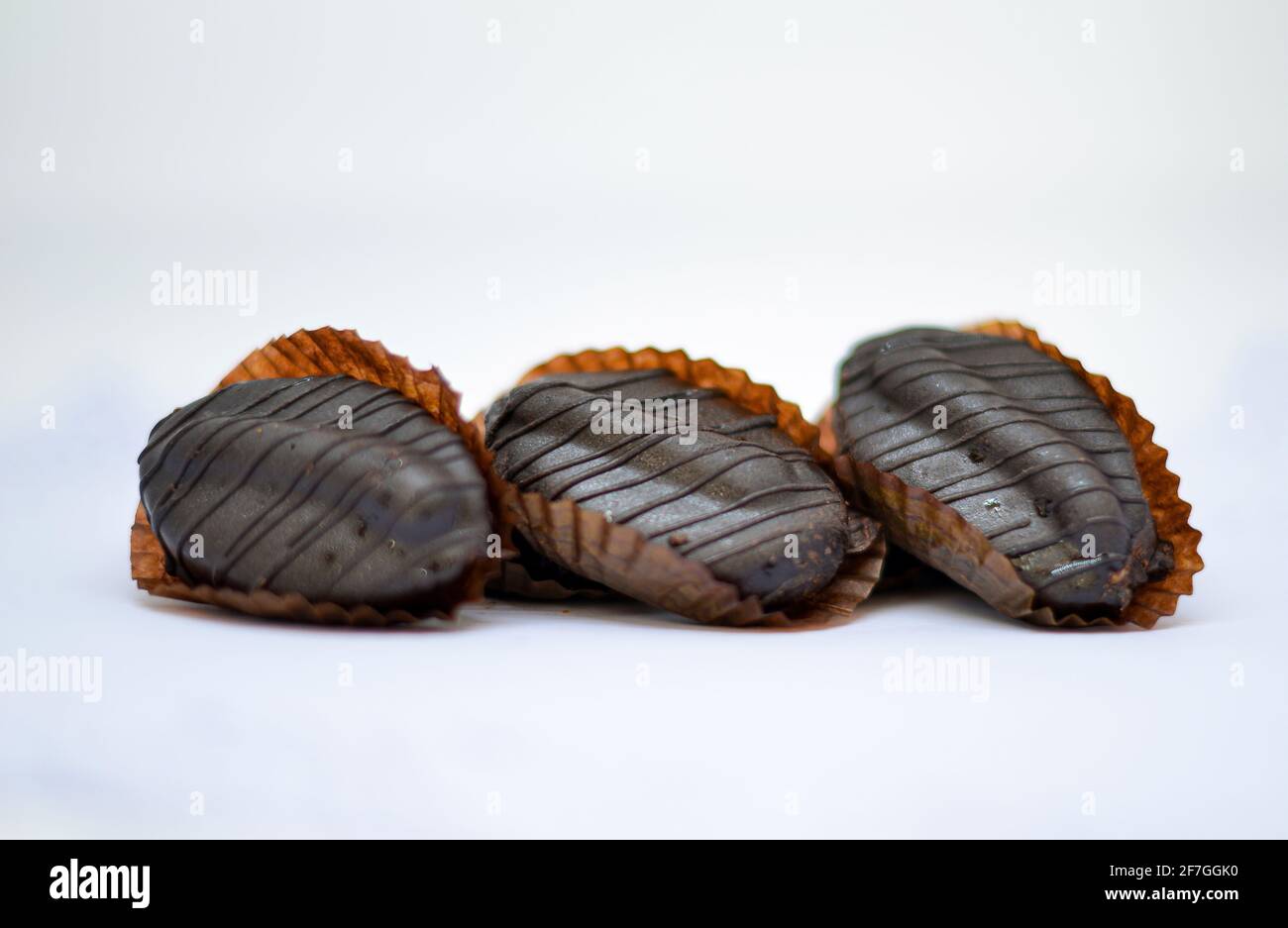 Traditional Moroccan festive cakes on a white background, top view ...