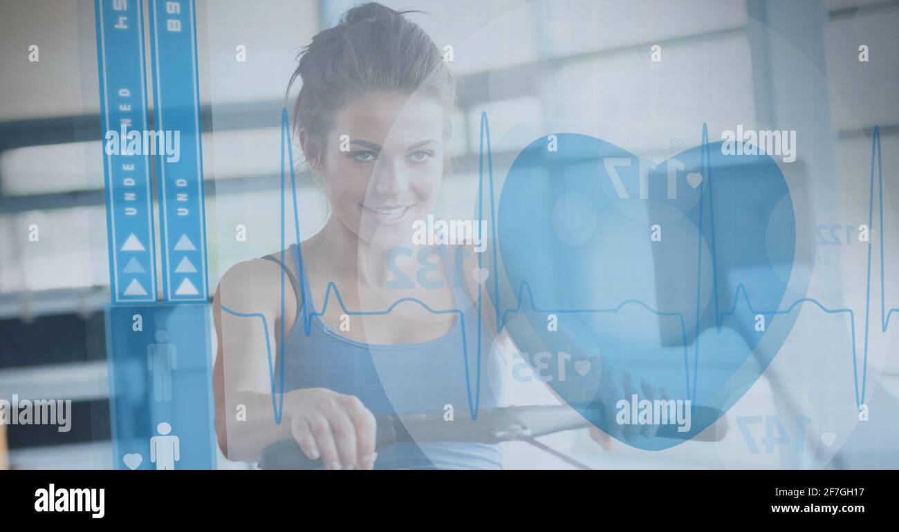 Animation data processing smiling woman hi-res stock photography and ...