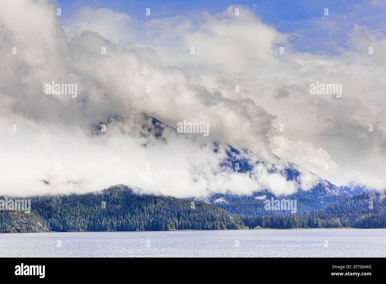 The Inside Passage in the Johnstone Strait at the northern end of ...