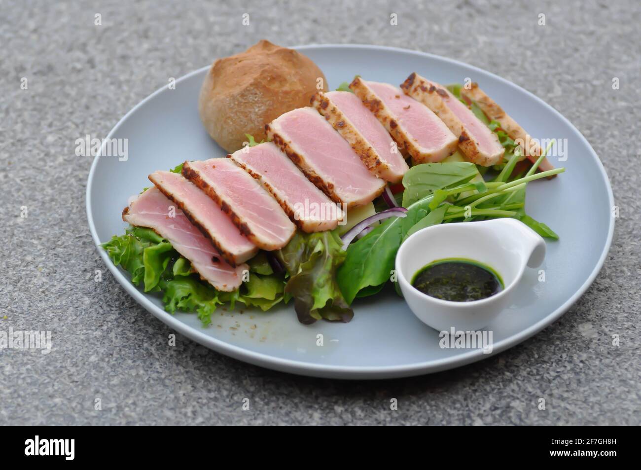 Tuna salad burnt bread hi-res stock photography and images - Alamy