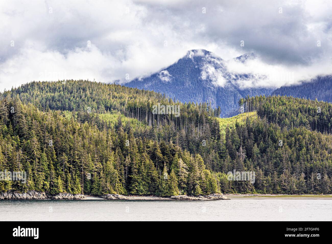 The Inside Passage in the Johnstone Strait at the northern end of ...