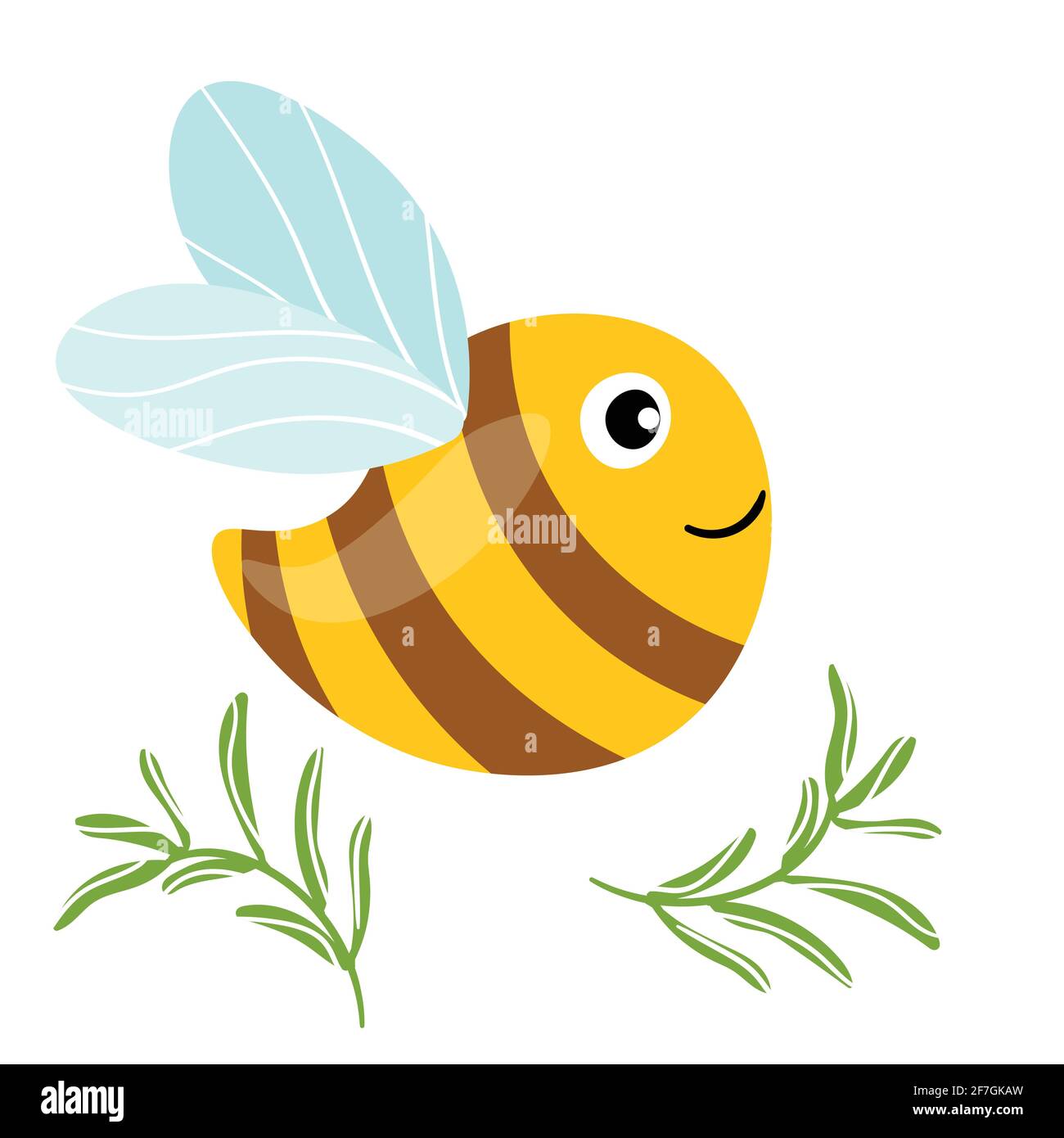 Cartoon bee mascot. A small bees flies. Wasp collection. Vector ...