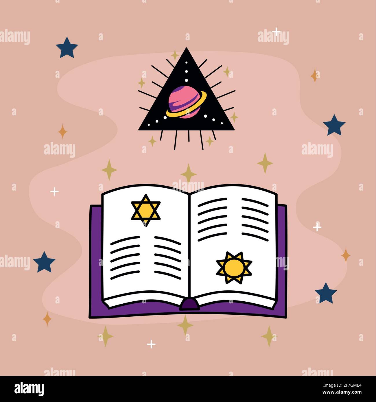 Esoteric open book and triangle Stock Vector Image & Art - Alamy