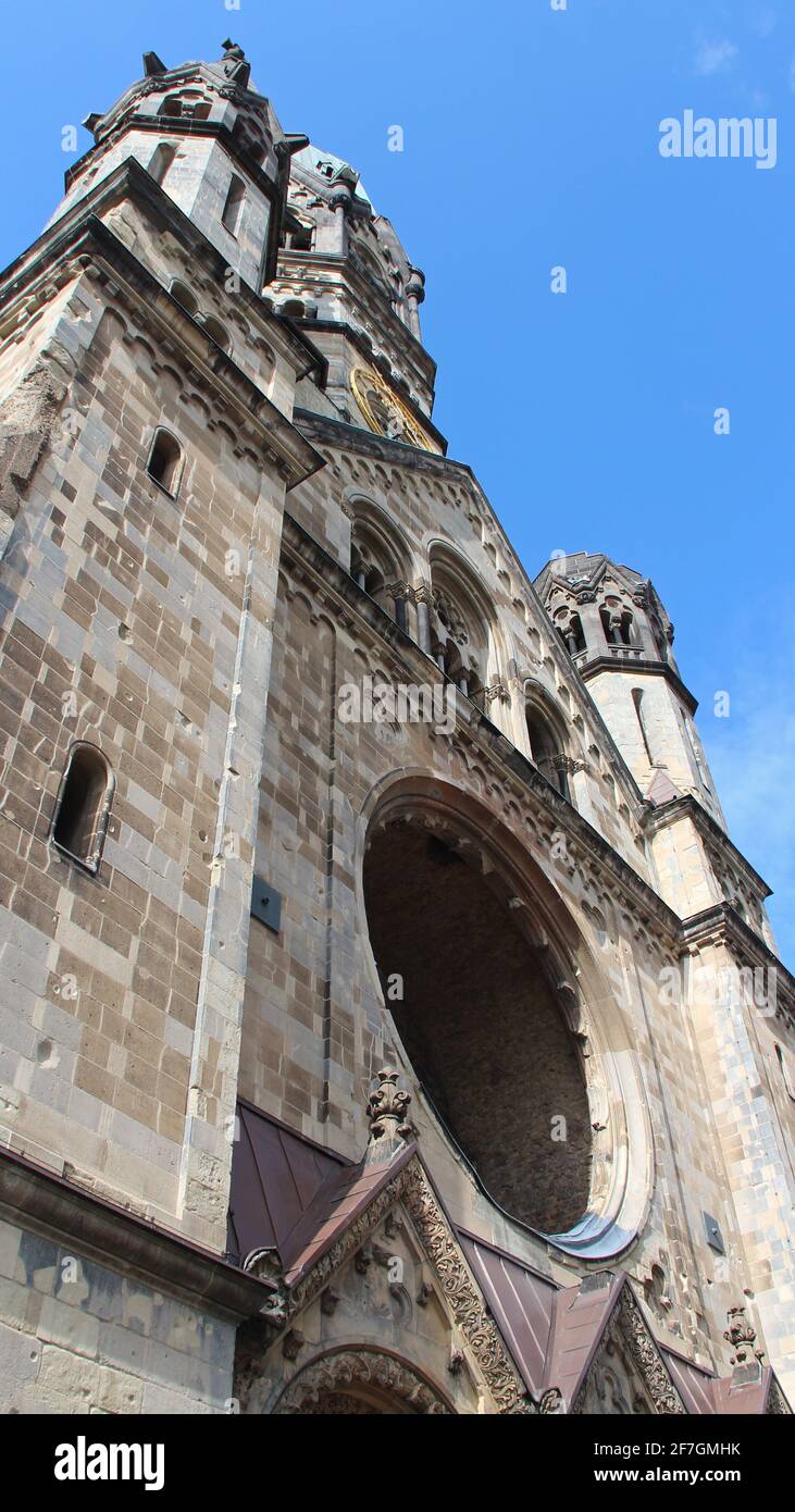 medieval church (kaiser-wilhelm-gedächtniskirche) in berlin (germany ...