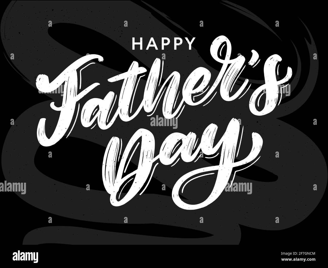 Happy fathers day. Lettering Holiday calligraphy Stock Vector Image ...