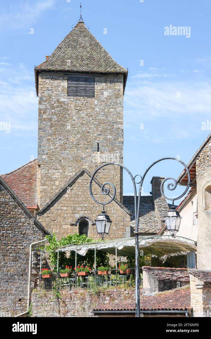 Creperie de la Cascade Restaurant in central Autoire, Lot France one of ...