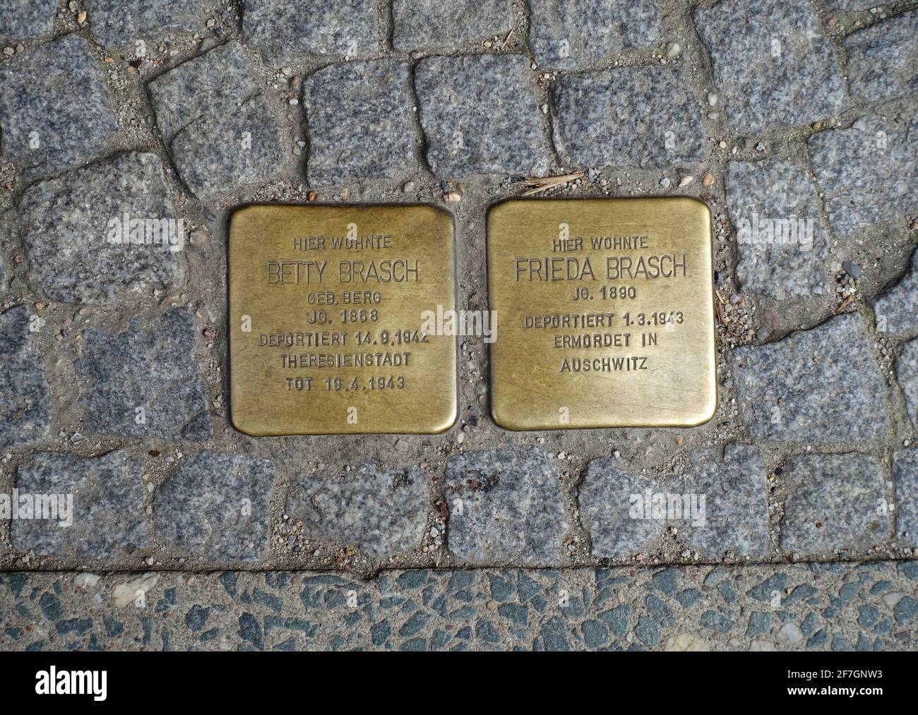 Stolpersteine stumbling blocks in pavement hi-res stock photography and ...