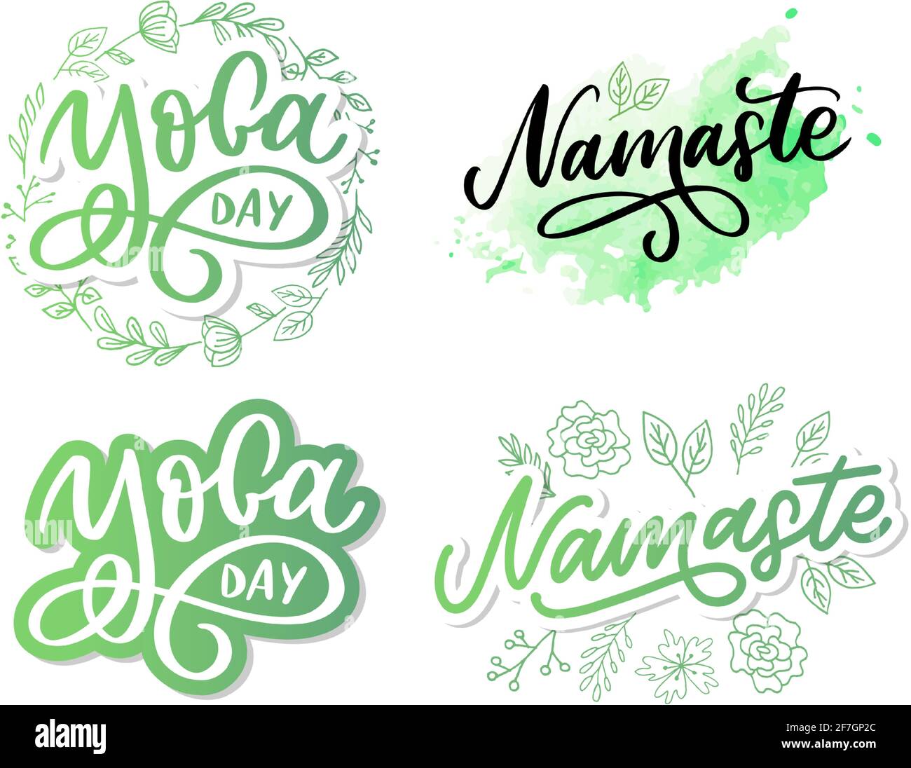 Hand drawn Namaste lettering. Indian greeting, Hello in Hindi. Stylish ...