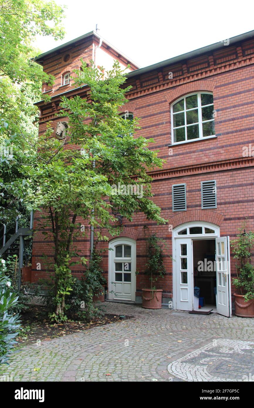 brick residential (?) building in berlin (germany Stock Photo - Alamy