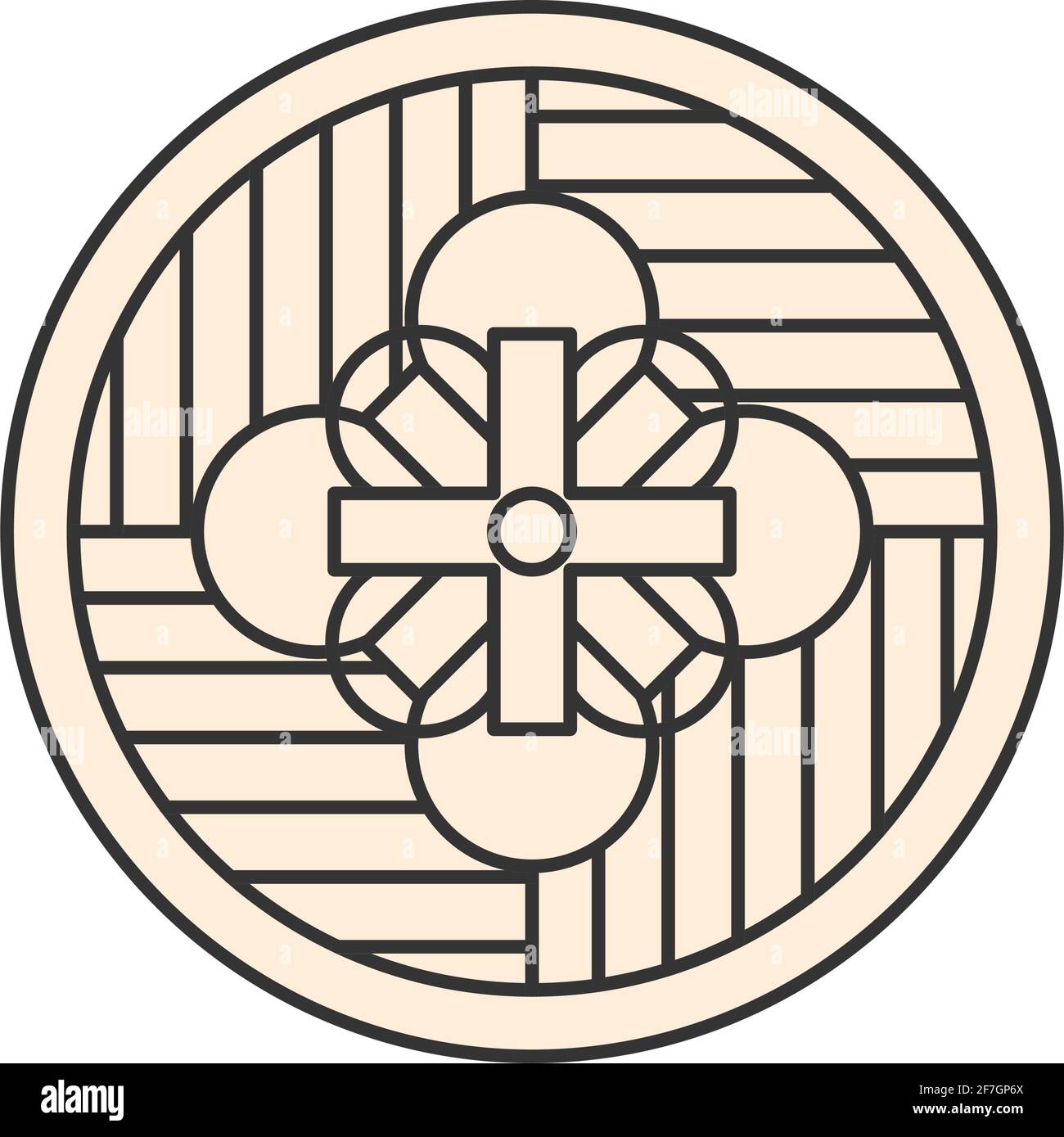 Isolated chinese circular ornament stamp Stock Vector Image & Art - Alamy