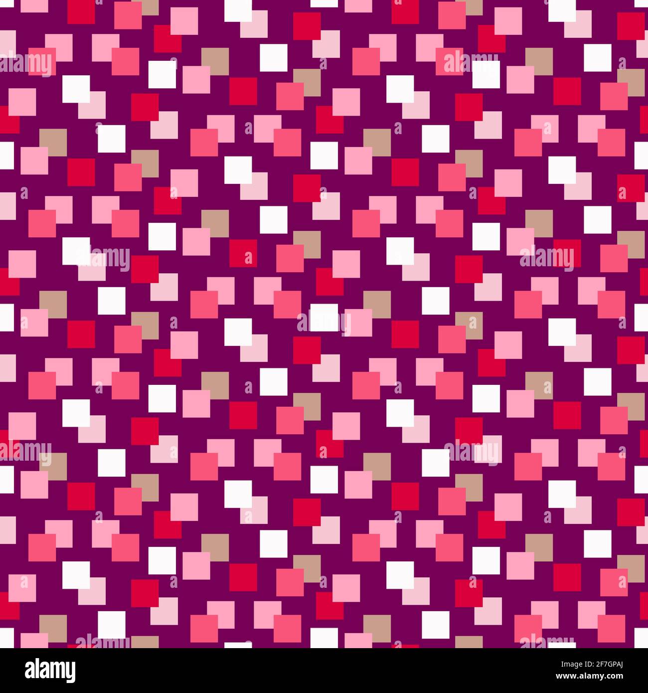 Pink squares pattern Cut Out Stock Images & Pictures - Alamy