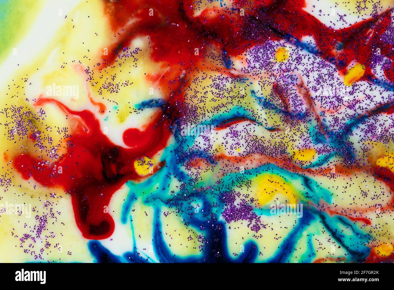 Very beautiful transparent art. An abstract work of art. Ink colors are ...