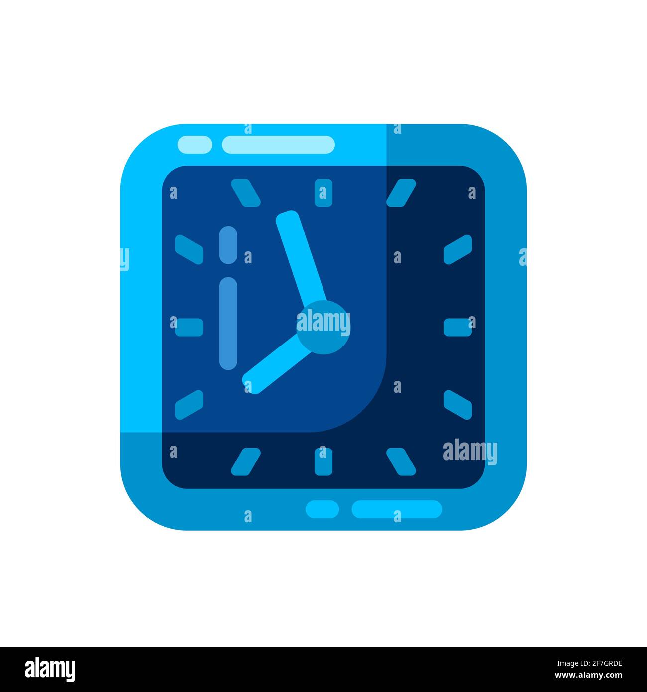 Illustration of clock. Stylized icon for design Stock Vector Image ...