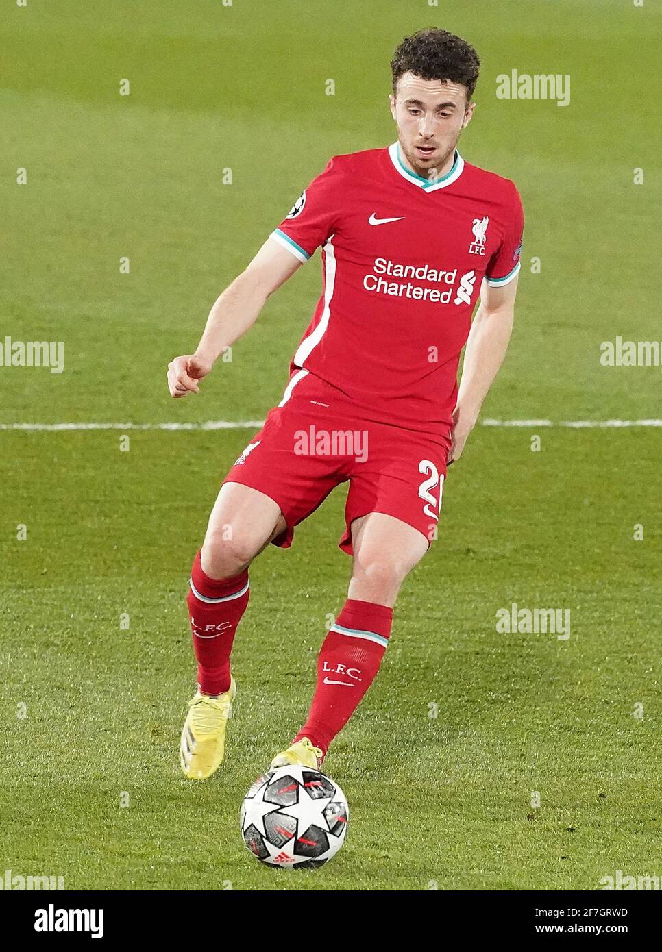 Liverpool FC's Diogo Jota during UEFA Champions League Quarter-finals ...