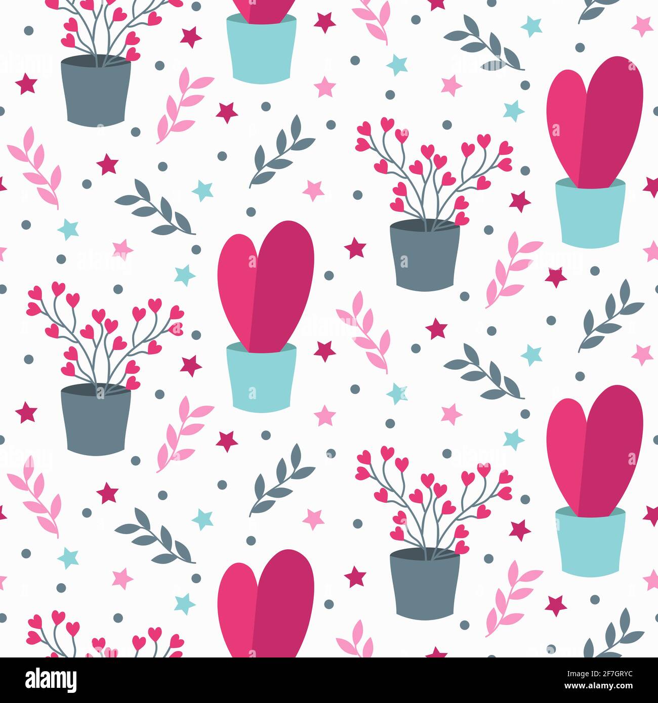 Vintage pots flowers Stock Vector Images - Alamy