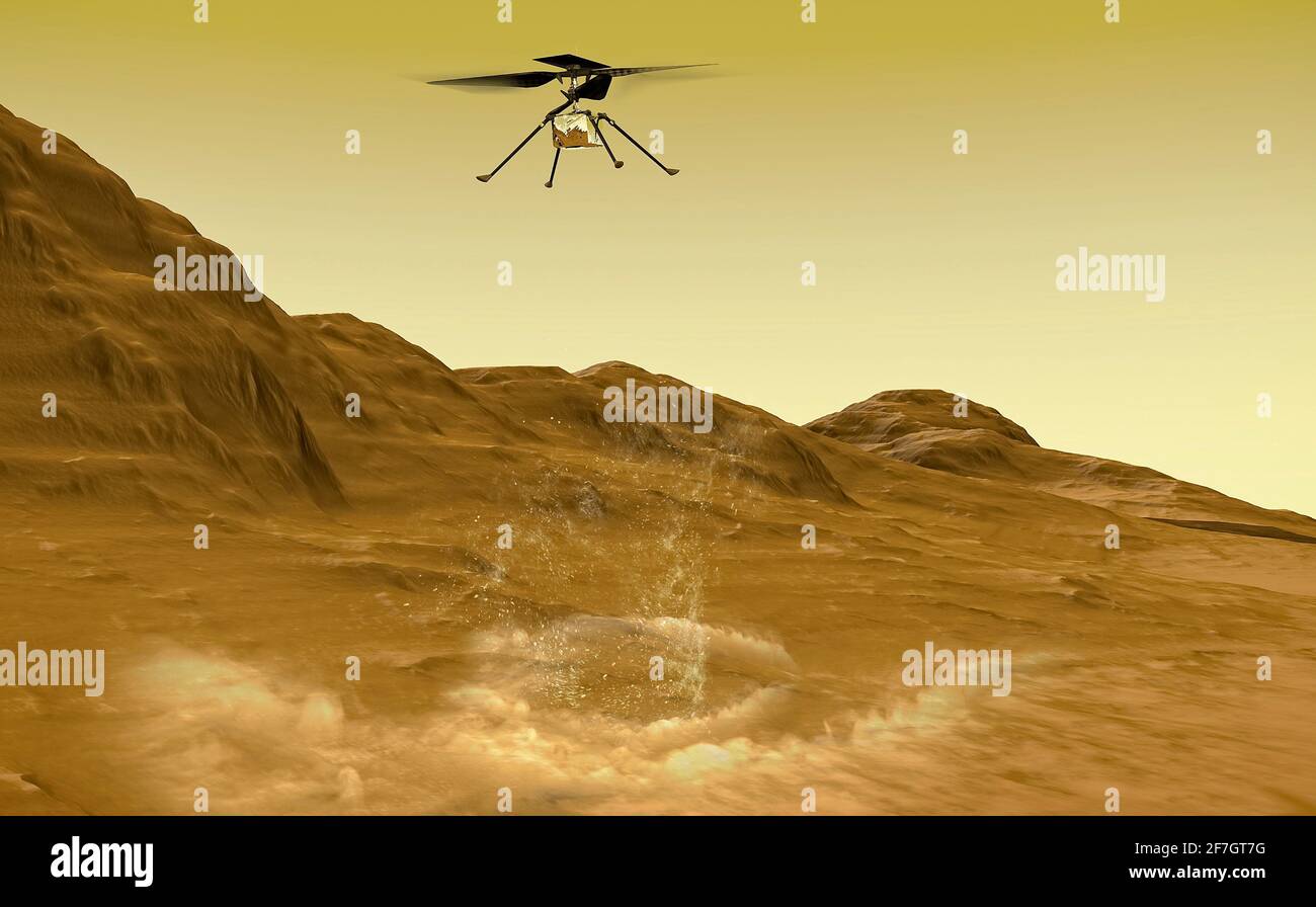 The Ingenuity drone-helicopter has separated from the Perseverance ...