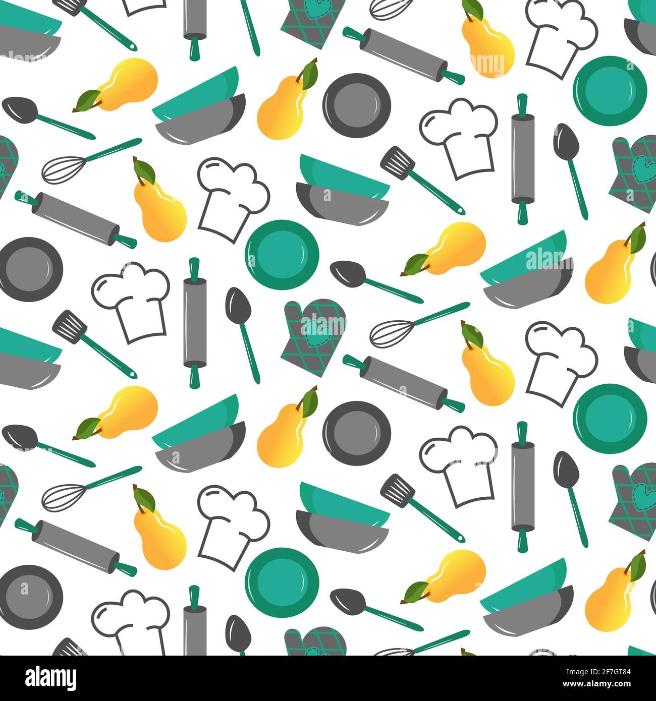 Collection kitchen utensils ingredients Stock Vector Images - Alamy