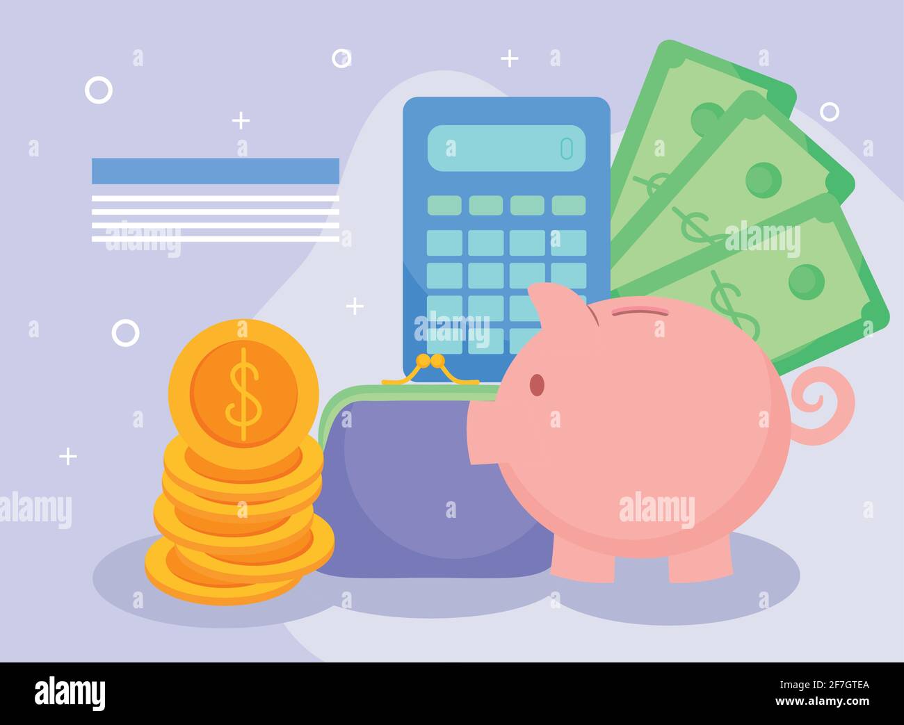 Money and savings icon collection Stock Vector Image & Art - Alamy
