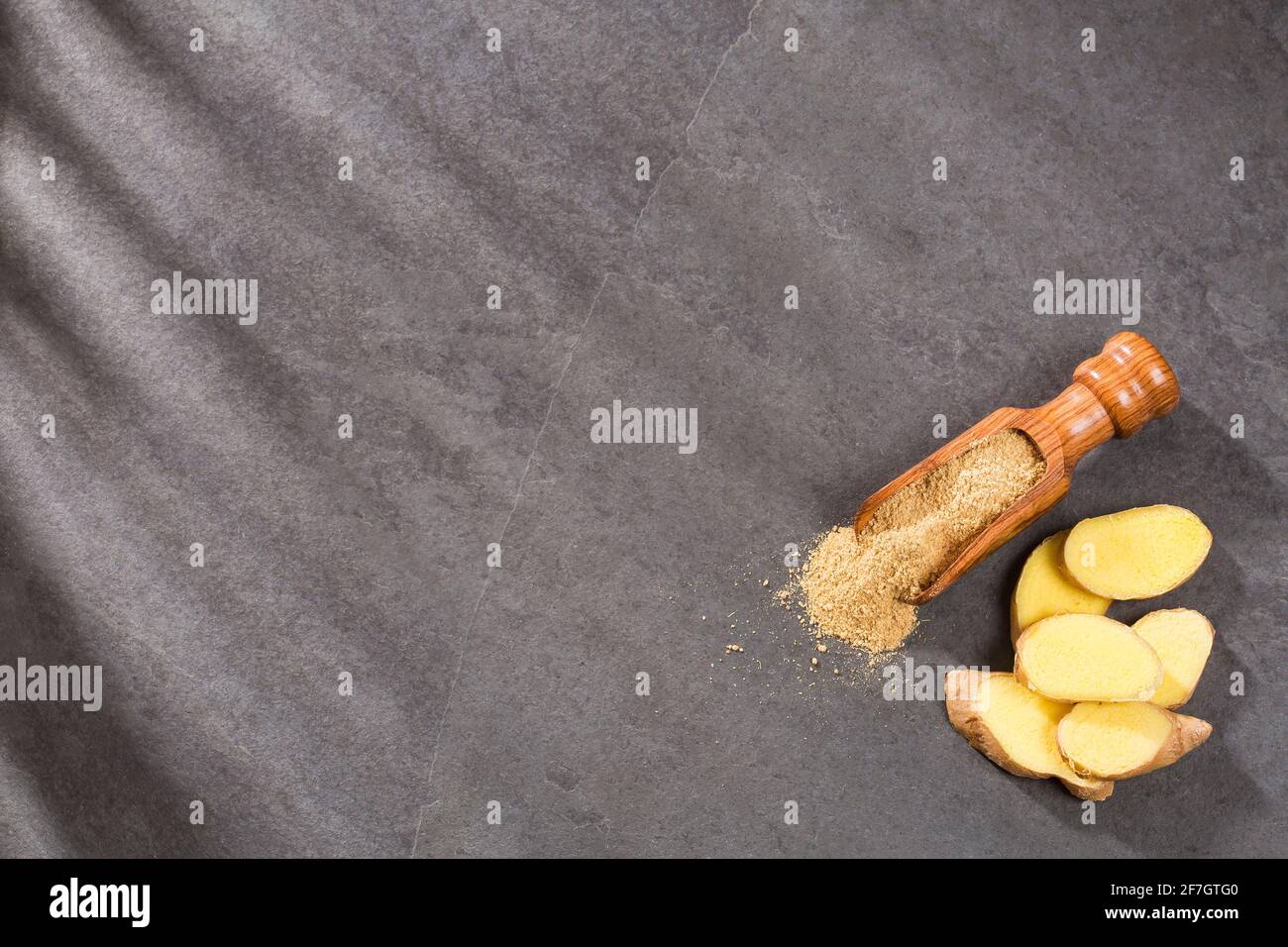 Ginger root ground on hi-res stock photography and images - Alamy
