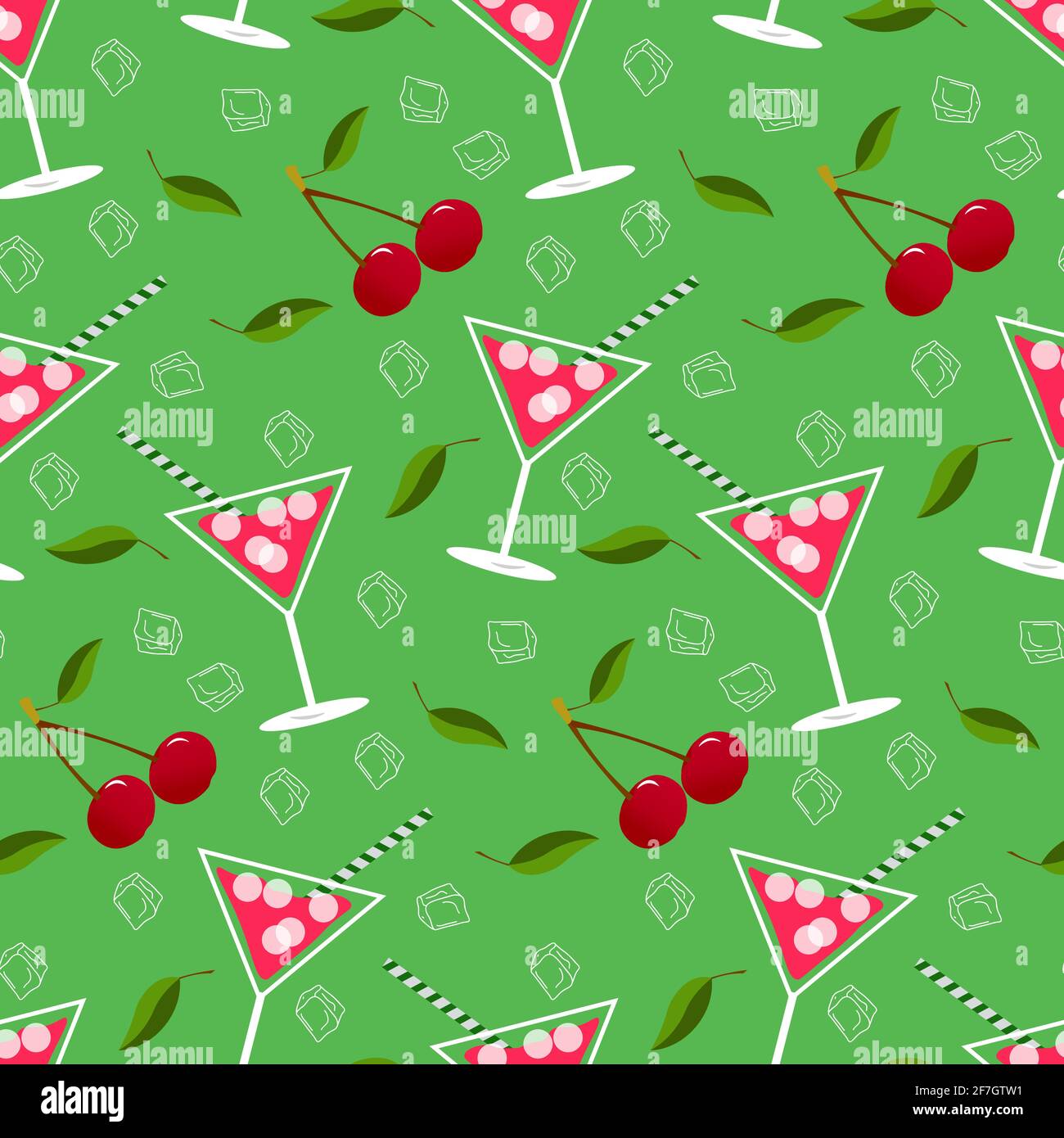 Cherry cherry cocktail Stock Vector Images - Alamy