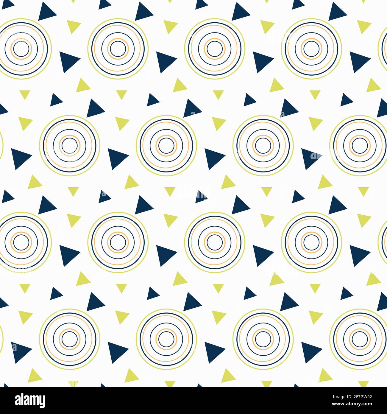 Geometric pattern from circles and triangles. Vector illustration Stock ...