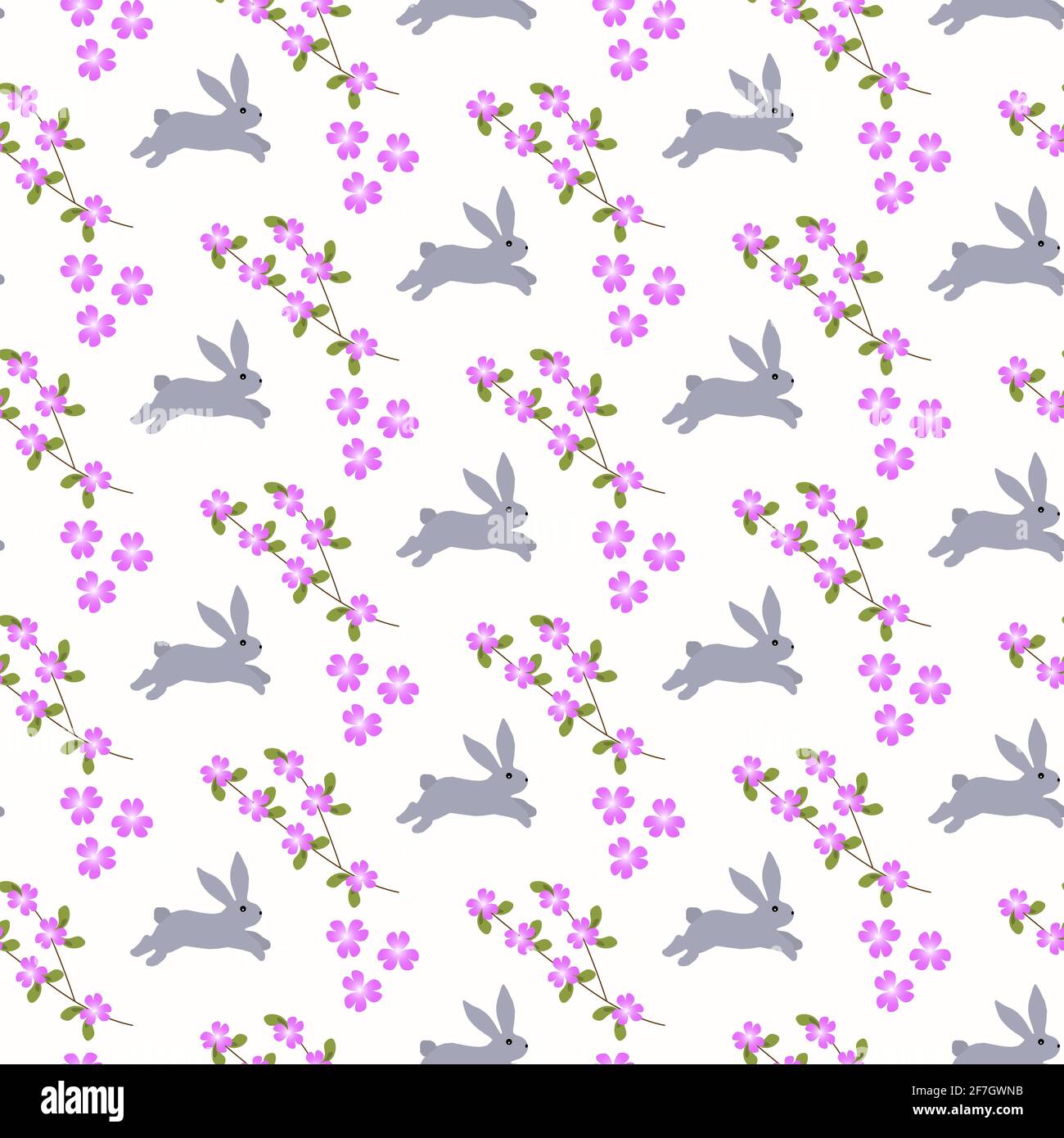 Spring bunnies rabbits Cut Out Stock Images & Pictures - Alamy