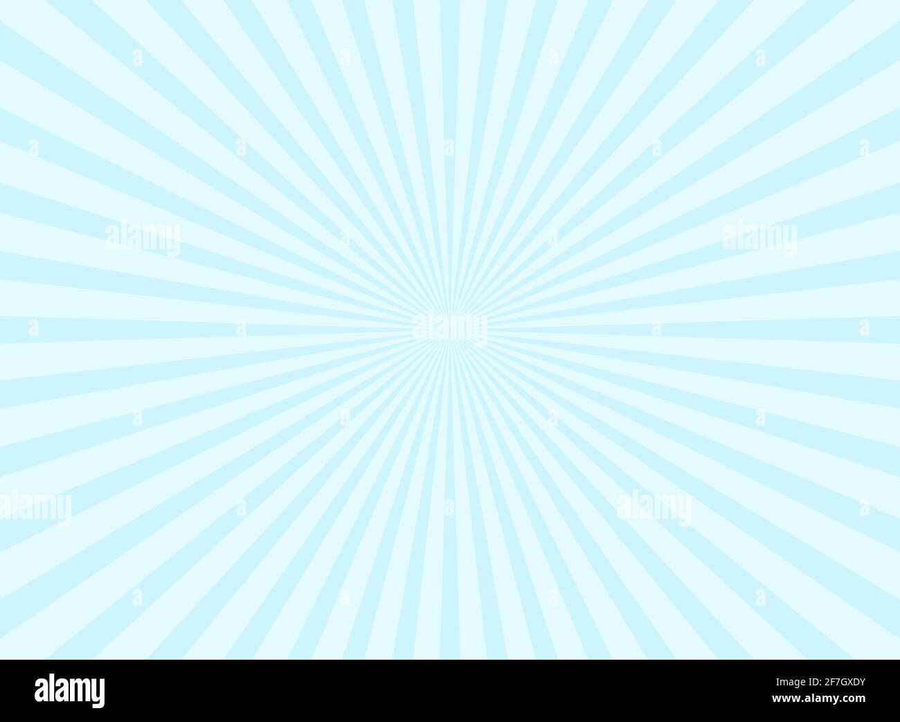 Sunlight rays background. powder blue color burst background. Vector ...