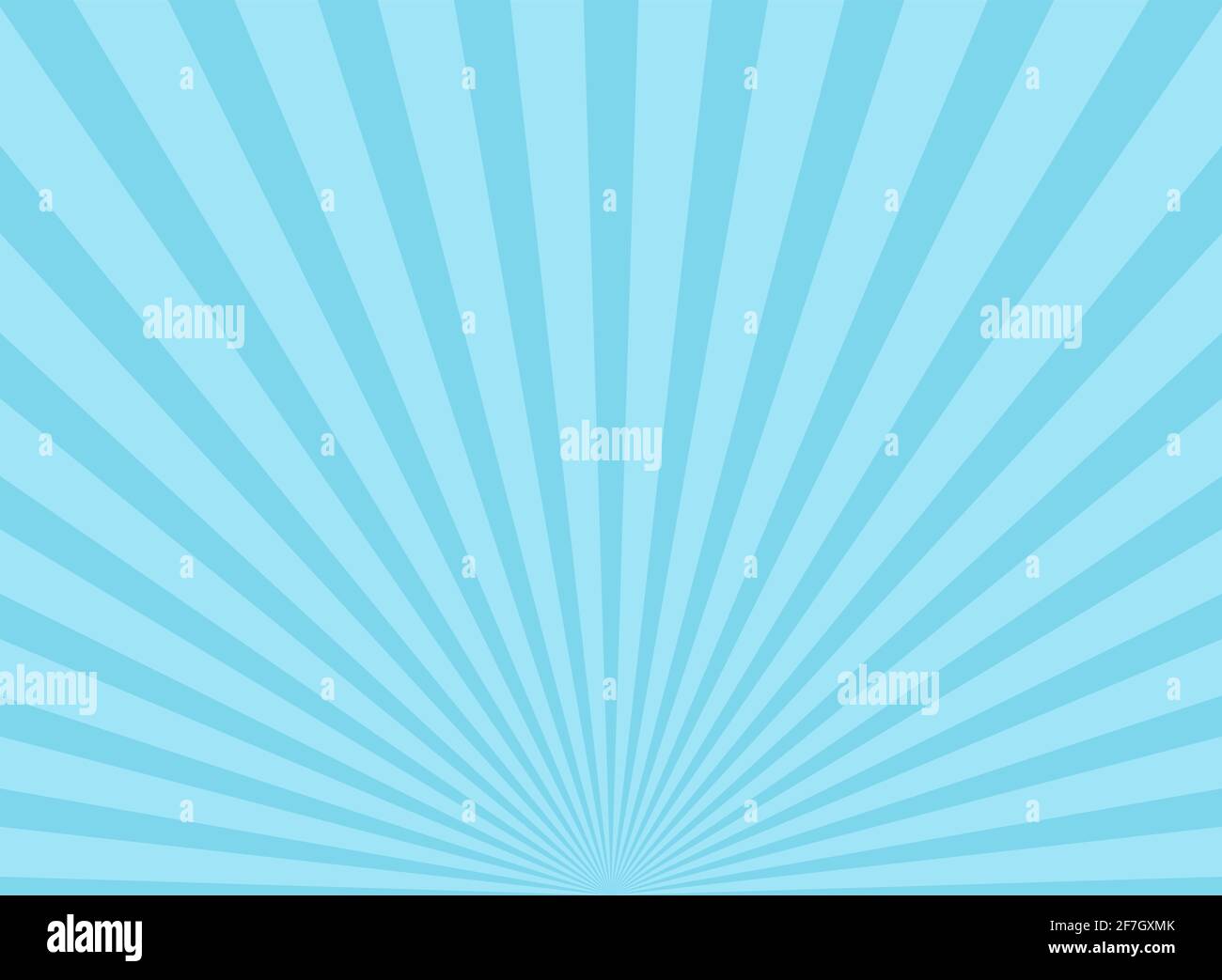 Sunlight wide horizontal background. Blue color burst background with ...