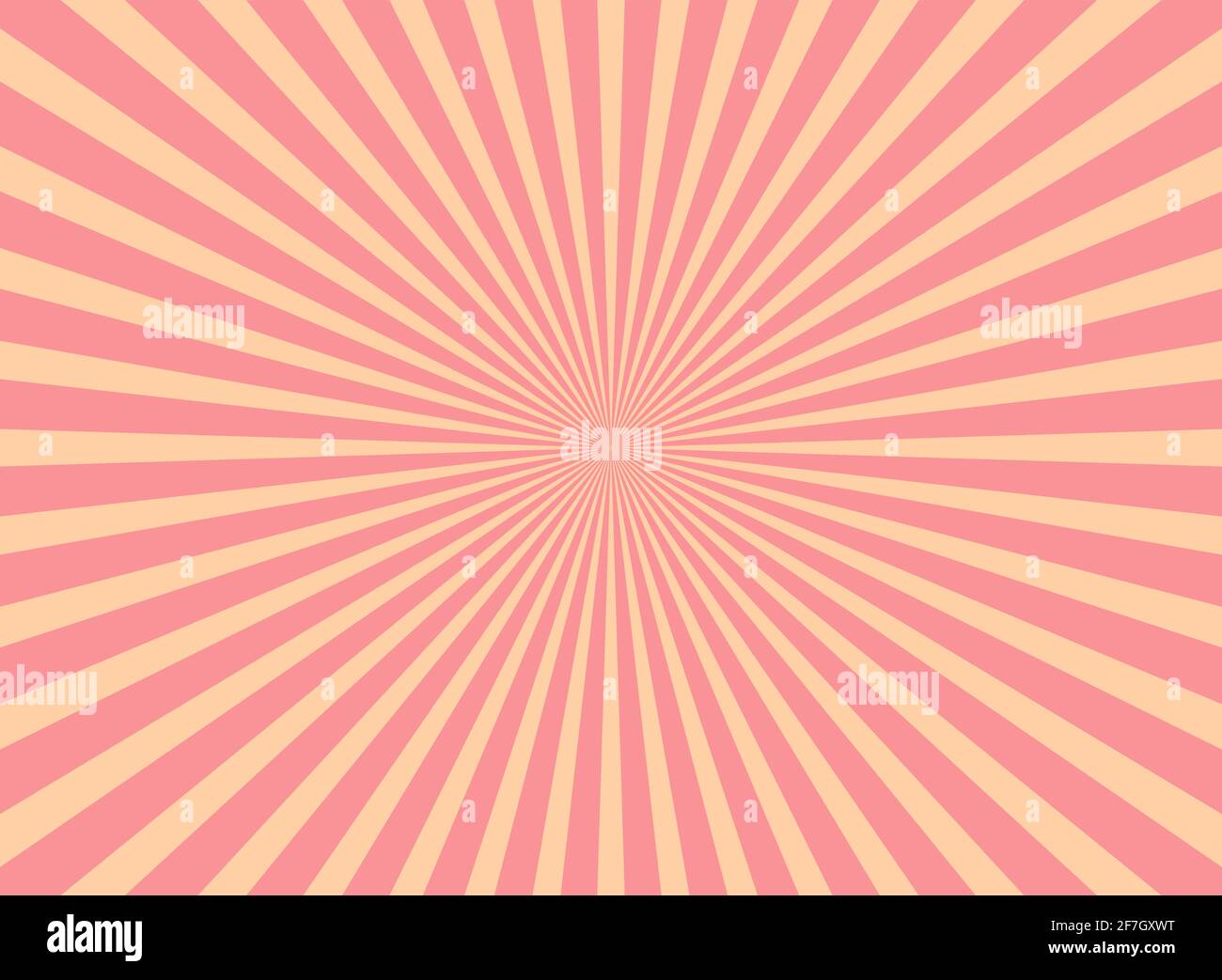 Sunlight glow horizontal background. Pink and peach color burst ...