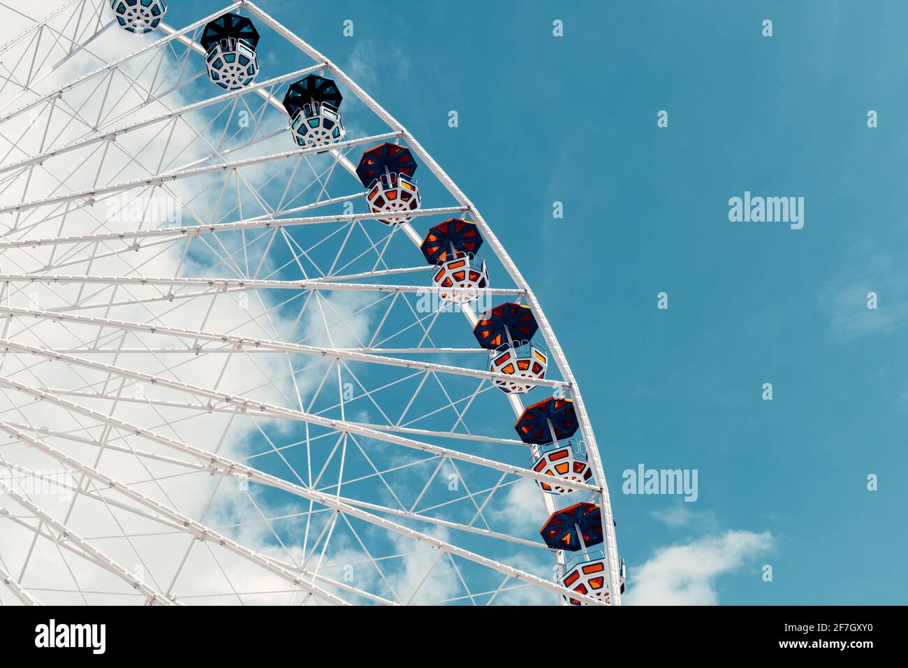 Ferris wheel in an amusement park Stock Photo - Alamy