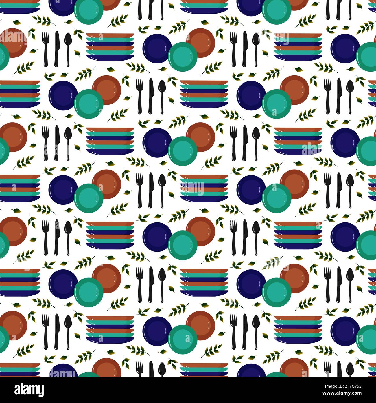 Forks spoons knives on Stock Vector Images - Alamy