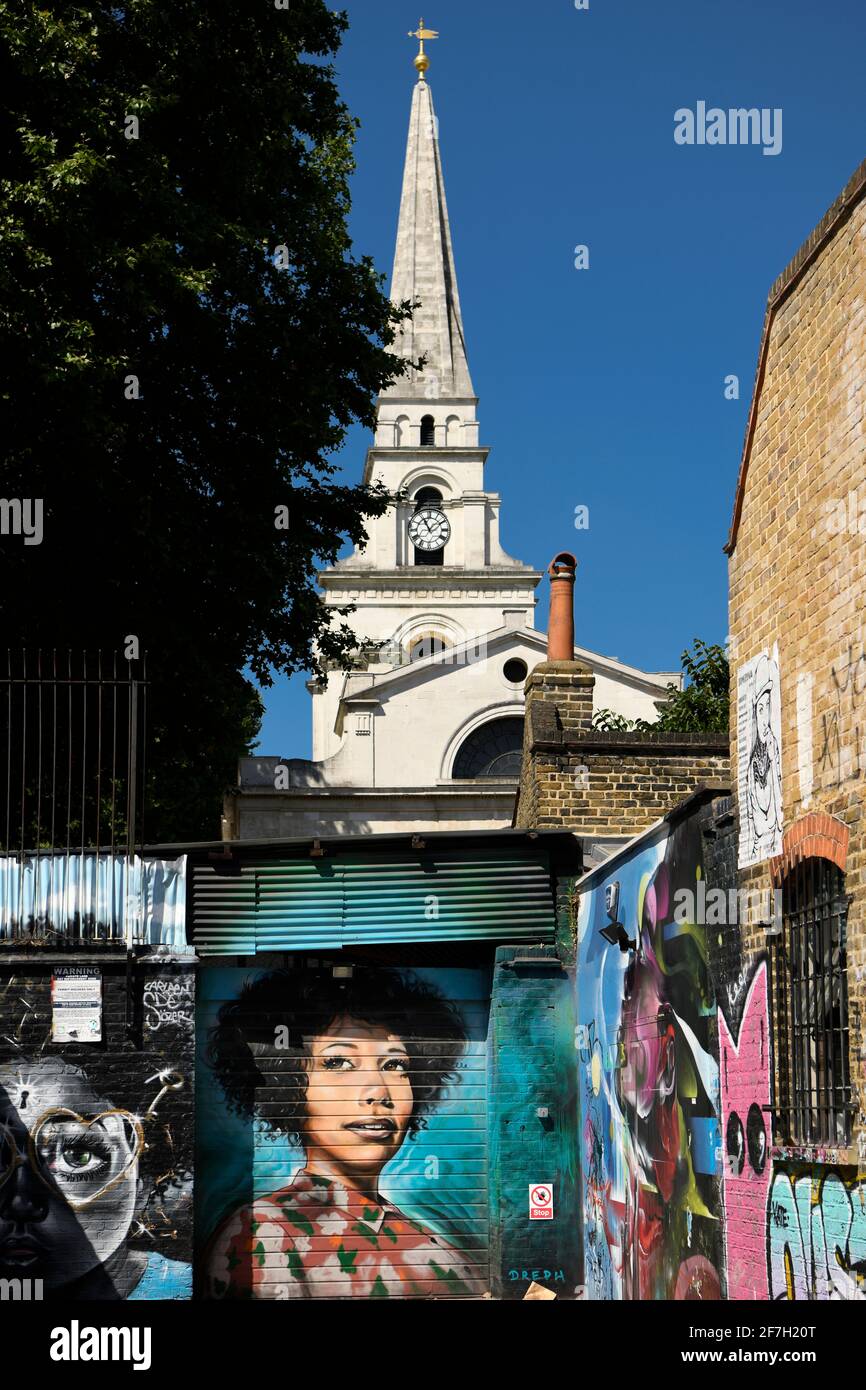 Brick Lane Area, London Stock Photo - Alamy