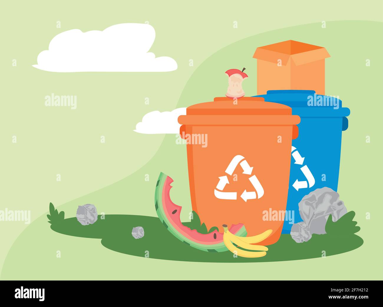 Trashes Stock Vector Images - Alamy