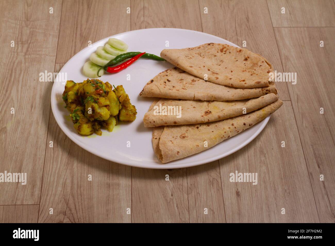 Jeera Aloo Chapati Potatoes Flavoured With Cumin Is A Hot And Spicy Accompaniment For Curry