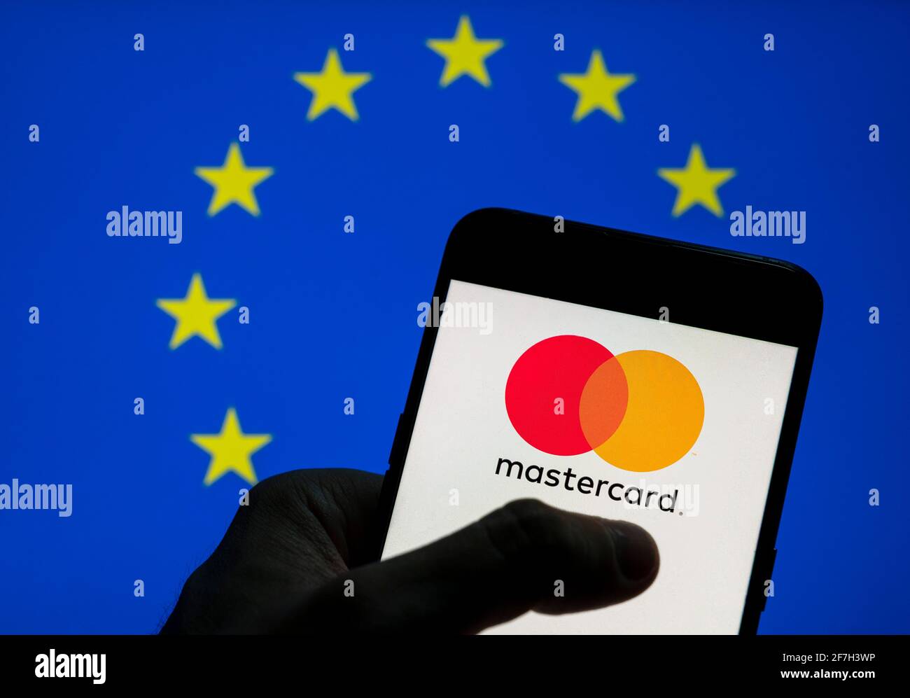 In this photo illustration the American multinational financial ...