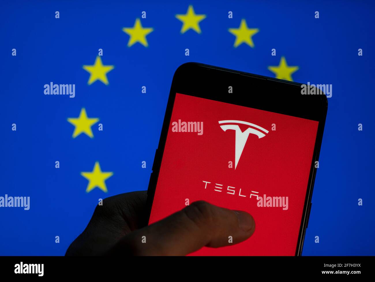 Tesla flag hi-res stock photography and images - Alamy