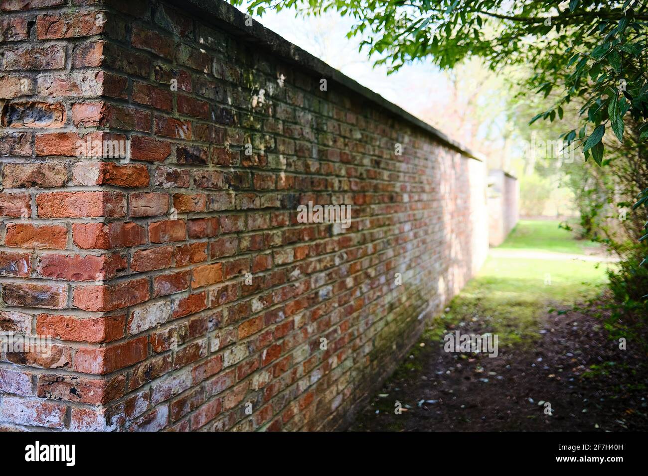 The exterior of the walled garden at Newby Hall in North Yorkshire. UK ...
