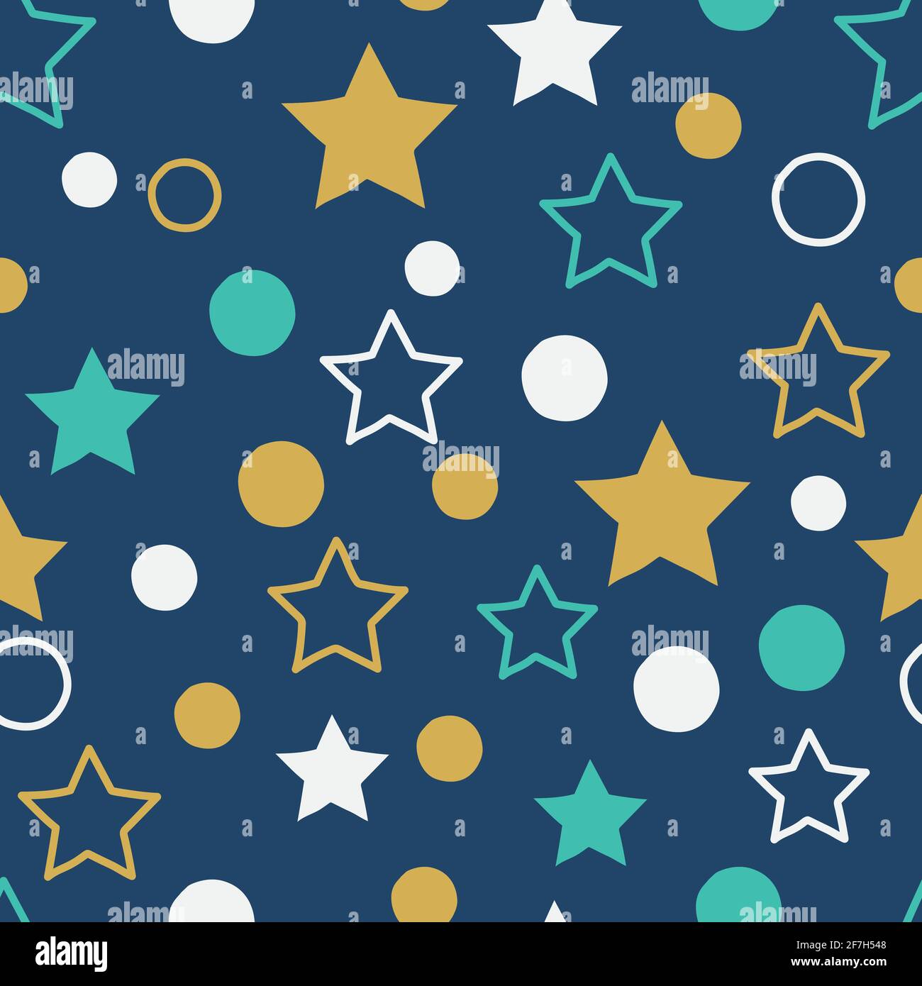Geometric starts vector seamless pattern for wallpaper, textile ...