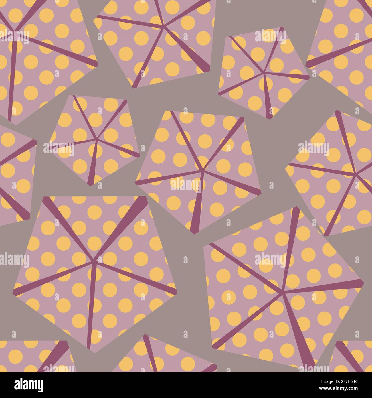 Geometric pentagon vector seamless pattern for wallpaper, textile ...