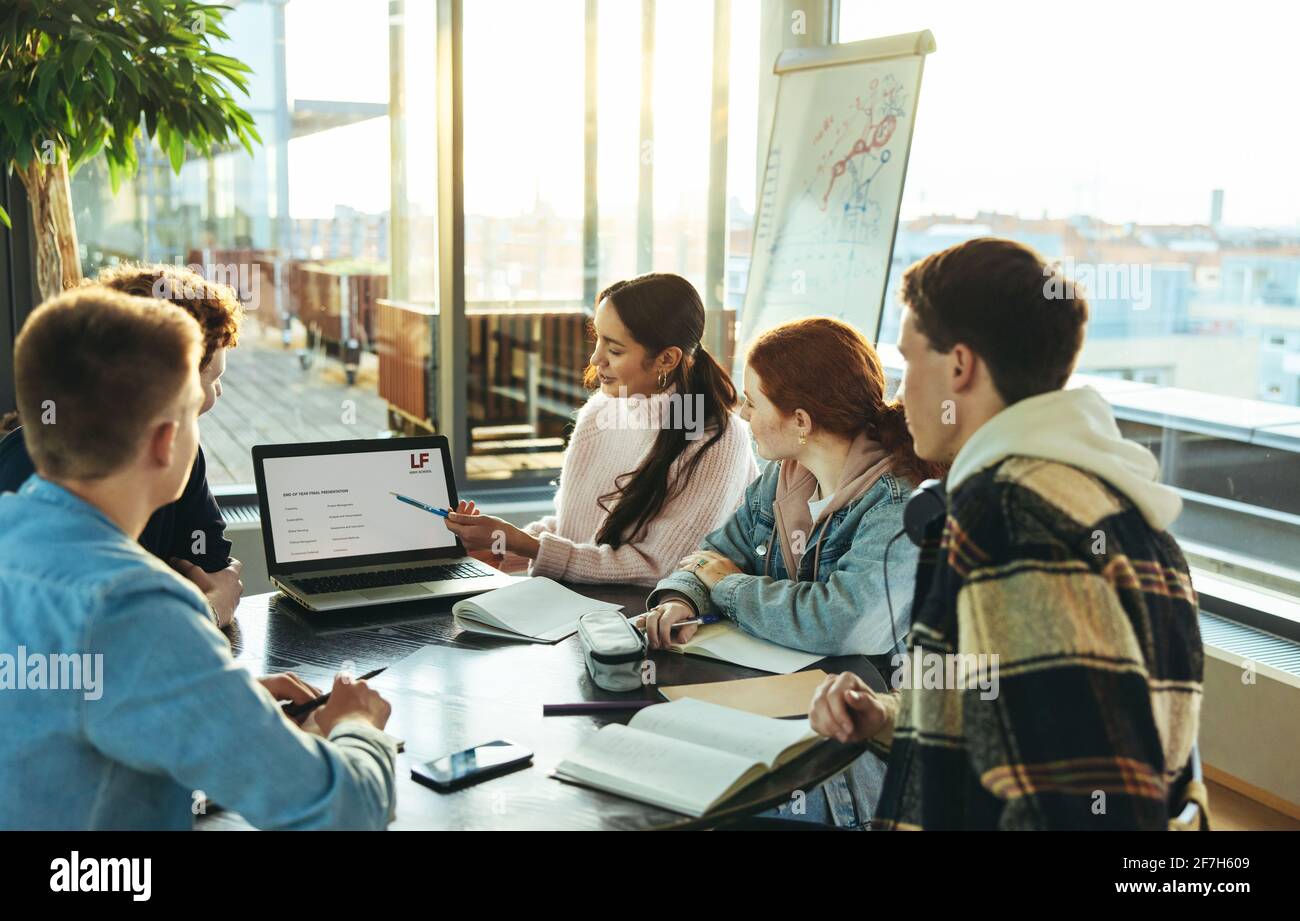 Classmate Showing High Resolution Stock Photography and Images - Alamy