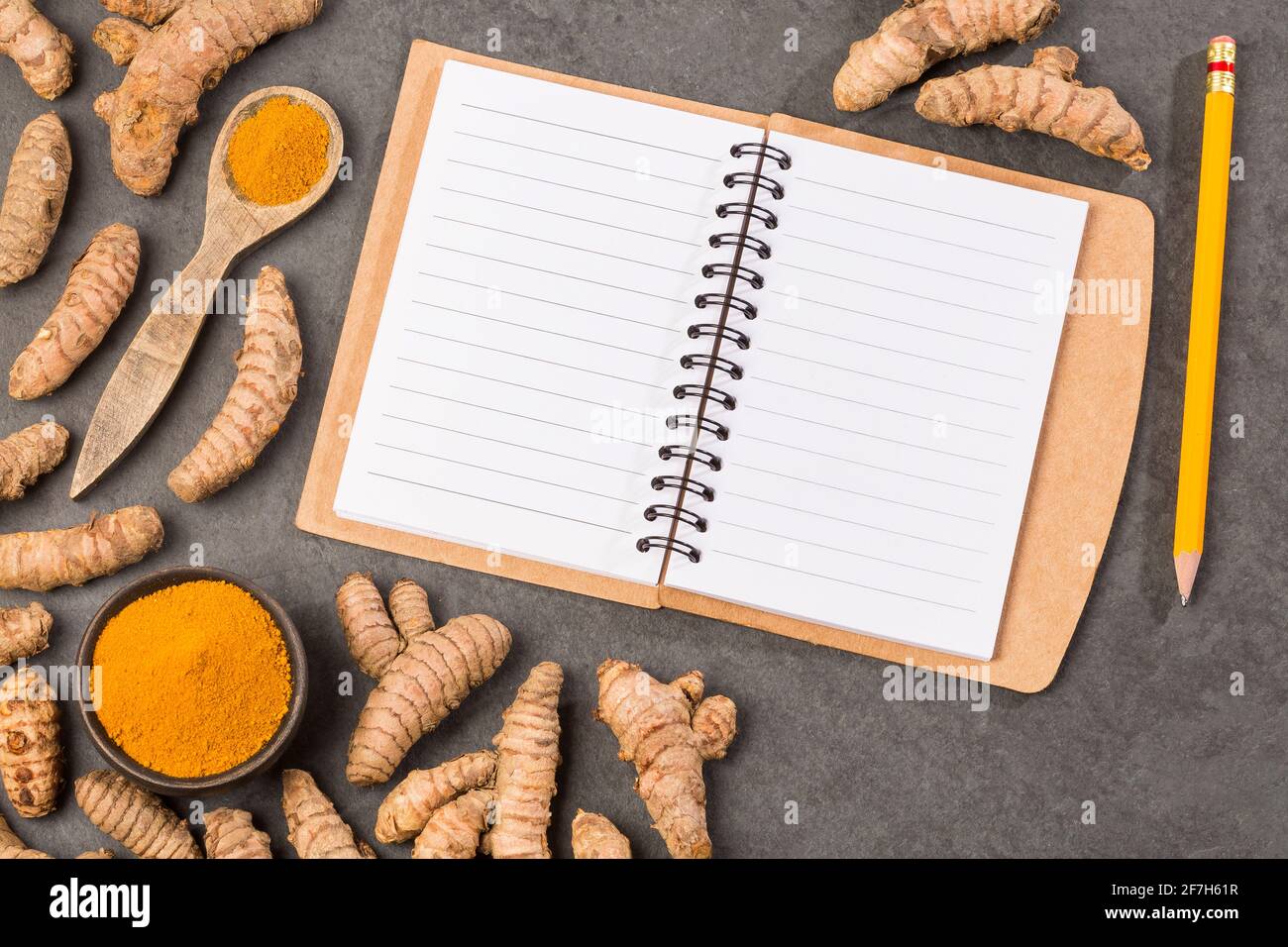 Fresh organic root and turmeric powder - Curcuma longa Stock Photo - Alamy