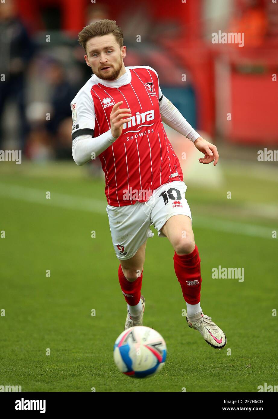 Cheltenham Town's Alfie May during the Sky Bet League Two match at the ...