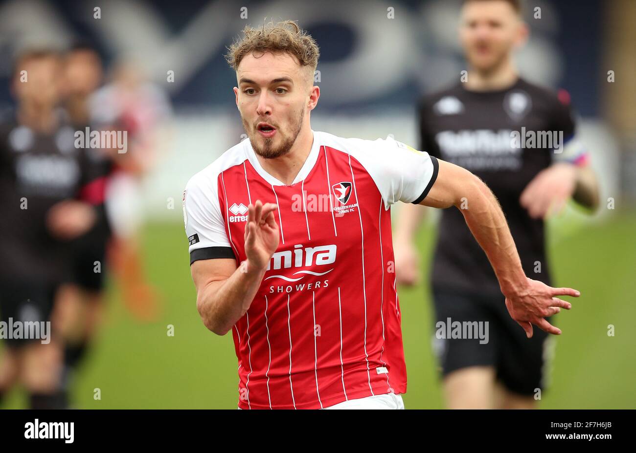 Cheltenham Town's Sam Smith during the Sky Bet League Two match at the ...