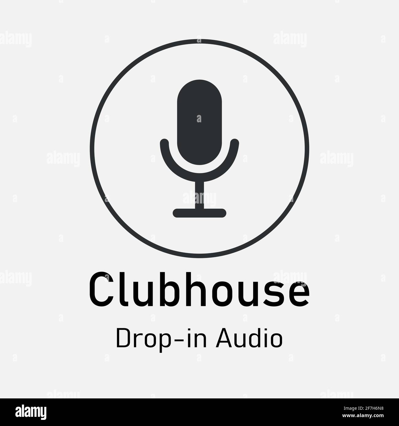 Clubhouse communication application Stock Vector Images - Alamy