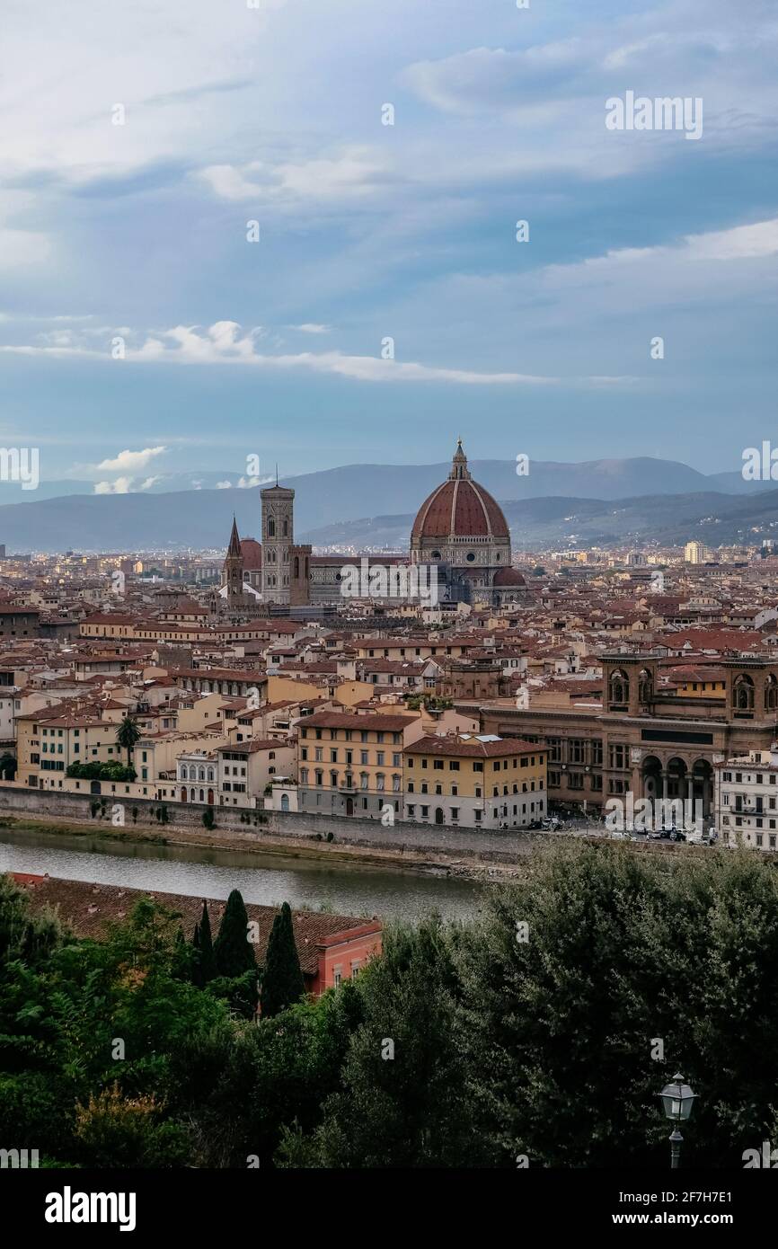 Panoramic View of Florence from Piazzale Michelangelo - Cattedrale di ...