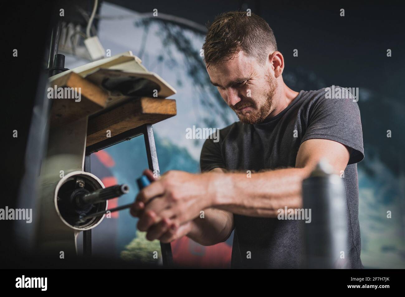 Screw man hi-res stock photography and images - Alamy